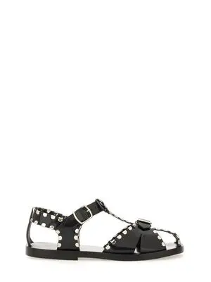 Bally Pasely Leather Sandals - Black