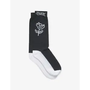 Marni Sprayed Roses Intarsia Mid-calf Socks - Jqn99