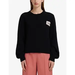 Marni Branded-patch Knitted Cashmere Jumper