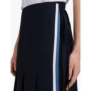 Marni Wrap-front Wool Midi Skirt