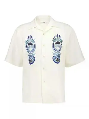 Commas Embroidered Shirts For Men