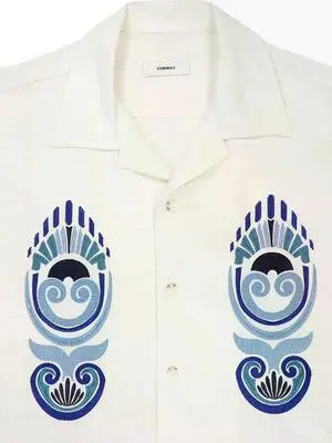 Commas Camp-collar Embroidered Shirt