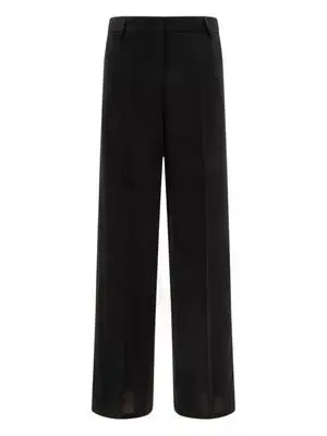 SEMPER Pleated Wide Leg Trousers - Black