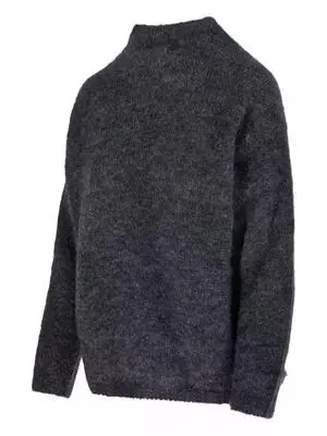 Max Mara Fluffy Knit Mock-neck Sweater