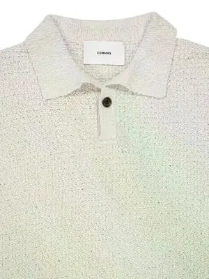 Commas Textured Knit Polo Shirt