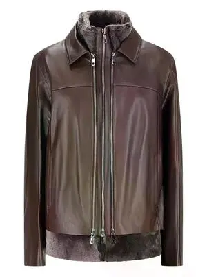 DESA 1972 Detachable-gilet Leather Jacket