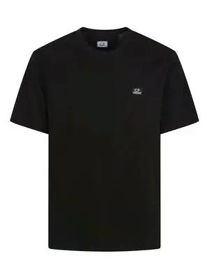C.P. COMPANY 30/1 Jersey Short-sleeve Logo Patch T-shirt - Black