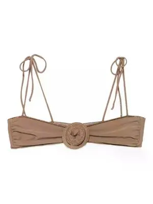 LA REVECHE Leyla Bikini Top - Brown