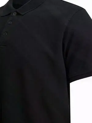 ALTUM Short-sleeve Buttoned Polo Shirt - Black