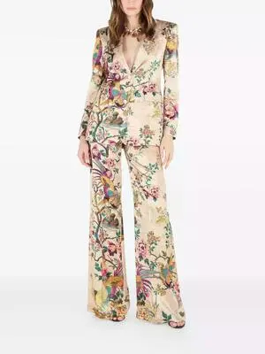 Roberto Cavalli Floral Printed Trousers