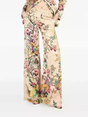 Roberto Cavalli Floral Printed Trousers
