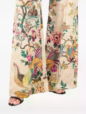 Roberto Cavalli Floral Printed Trousers