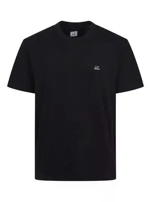 C.P. COMPANY 30/1 Jersey Short-sleeve Logo Patch T-shirt - Black