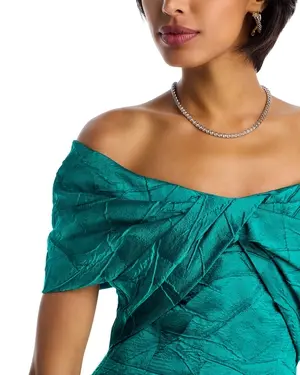 Rickie Freeman For Teri Jon Textured Mermaid Gown
