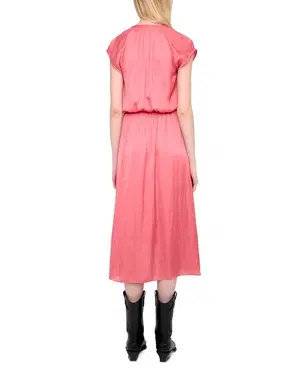 Zadig&Voltaire Randall Satin Dress - Tea Rose