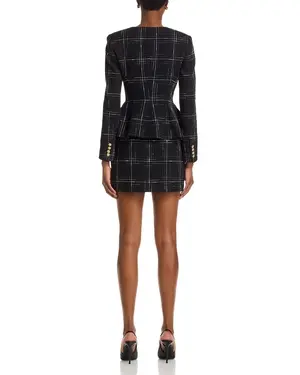 Generation Love Ophelia Windowpane Tweed Jacket