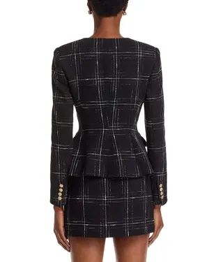 Generation Love Ophelia Windowpane Tweed Jacket