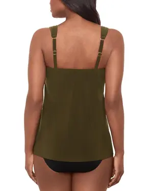 Miraclesuit Razzle Dazzle Tankini Top - Nori