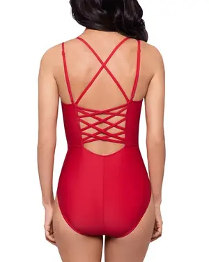 Magicsuit Solid Sigourney One-piece Swimsuit - Mars