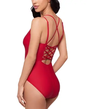 Magicsuit Solid Sigourney One-piece Swimsuit - Mars