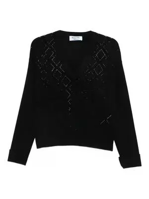 BLUGIRL Geometric-pattern Embellished Sweater