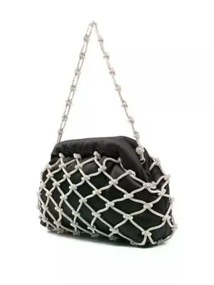 Rosantica Crystal-embellished Satin Clutch