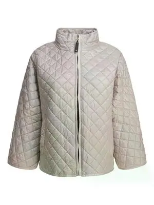 Max Mara Delfina Quilted Zip-front Jacket - Neutrals