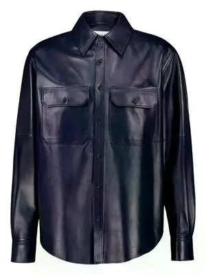 Alexander McQueen Double-pocket Leather Shirt