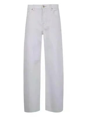 7 For All Mankind Wide-leg Jeans - White