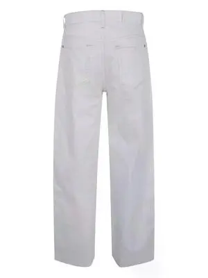 7 For All Mankind Wide-leg Jeans - White