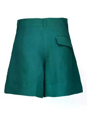 PAULA Pleated High-waisted Shorts