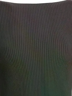 Rick Owens Ribbed Open-back Midi Dress