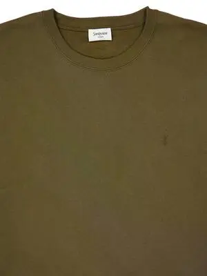 Saint Laurent Embroidered Cotton Sweater