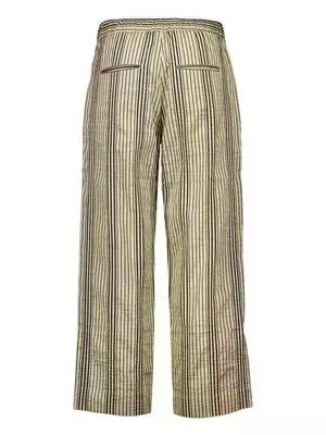 Commas Striped Elasticated-waist Trousers