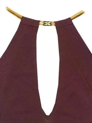 Elisabetta Franchi Chain-neckline Sleeveless Top