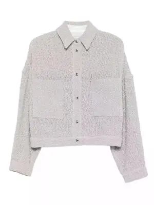 IRO PARIS Textured Pocket Jacket - Grey