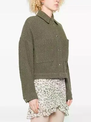 IRO PARIS Textured Pocket Jacket - Green