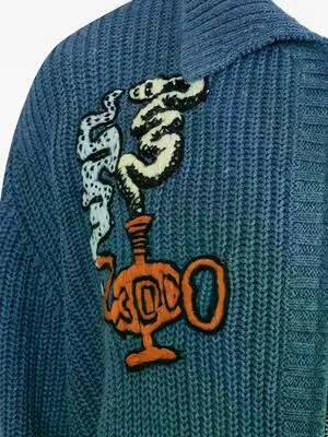 BRAIN DEAD Snake Charmer Zip-up Cardigan