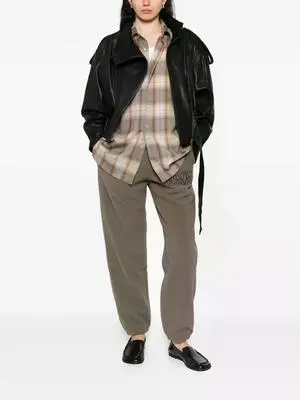 MAISON MARGIELA Logo-embroidered Fleece Track Pants