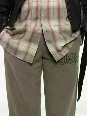 MAISON MARGIELA Logo-embroidered Fleece Track Pants