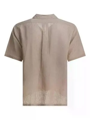NONNATIVE Revere-collar Linen Shirt - Neutrals