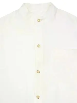 Commas Stand-collar Long-sleeve Shirt