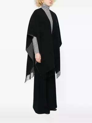 Fabiana Filippi Fringed V-neck Poncho