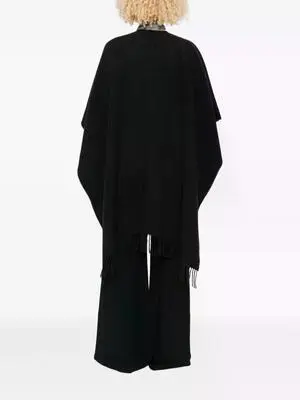 Fabiana Filippi Fringed V-neck Poncho