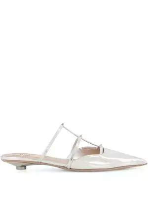 Valentino Garavani Palladium Mules - Silver