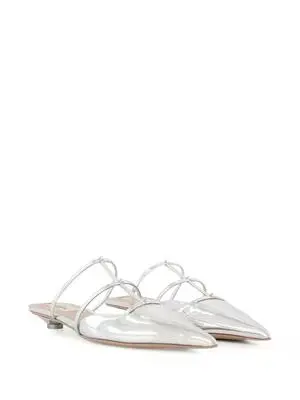 Valentino Garavani Palladium Mules - Silver