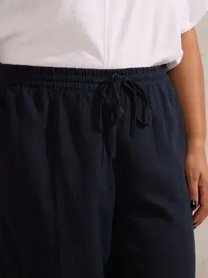 LIVE UNLIMITED Linen Mix Tapered Pants