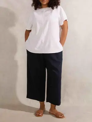 LIVE UNLIMITED Linen Mix Tapered Pants