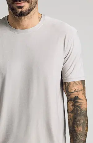 True Classic Active Trim Fit Performance T-shirt - Heatherlightgray