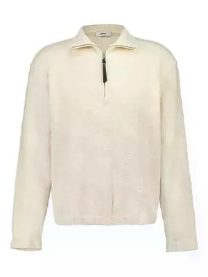 Commas Textured Zip-neck Pullover